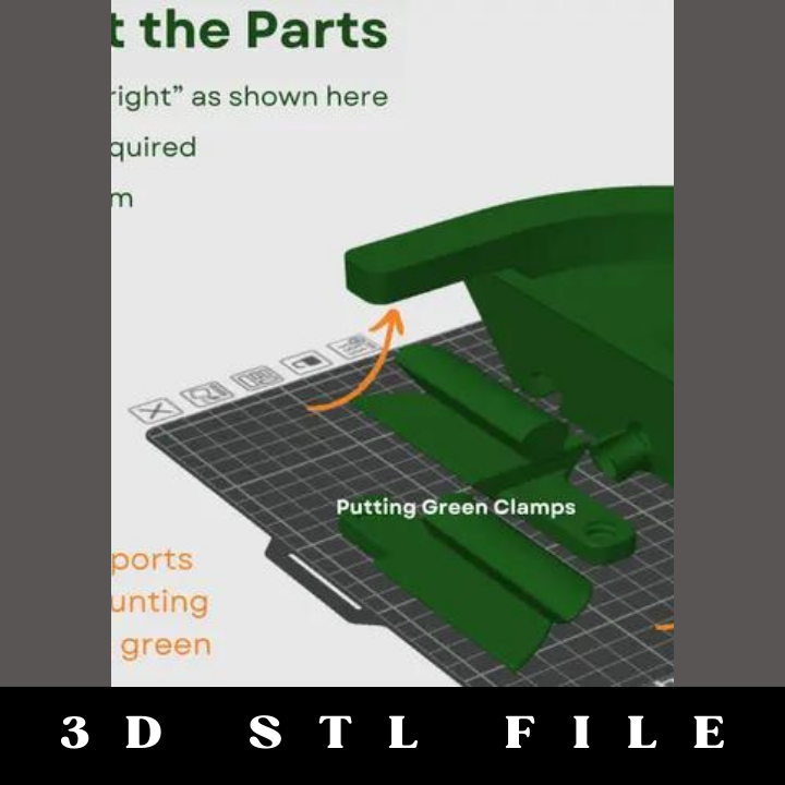 Desktop Golf STL File! This 3D printable model provides a fun...