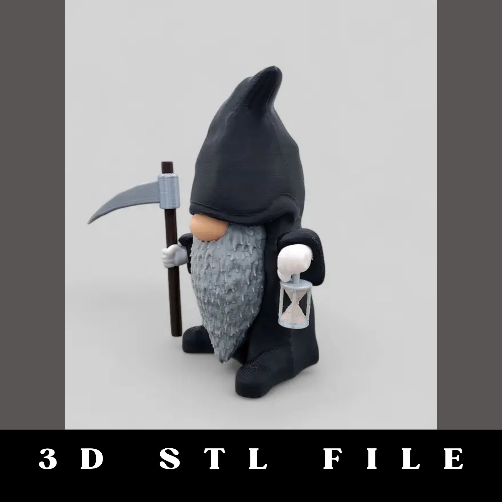 Grim Reaper Gnome STL File - print3dstl.com
