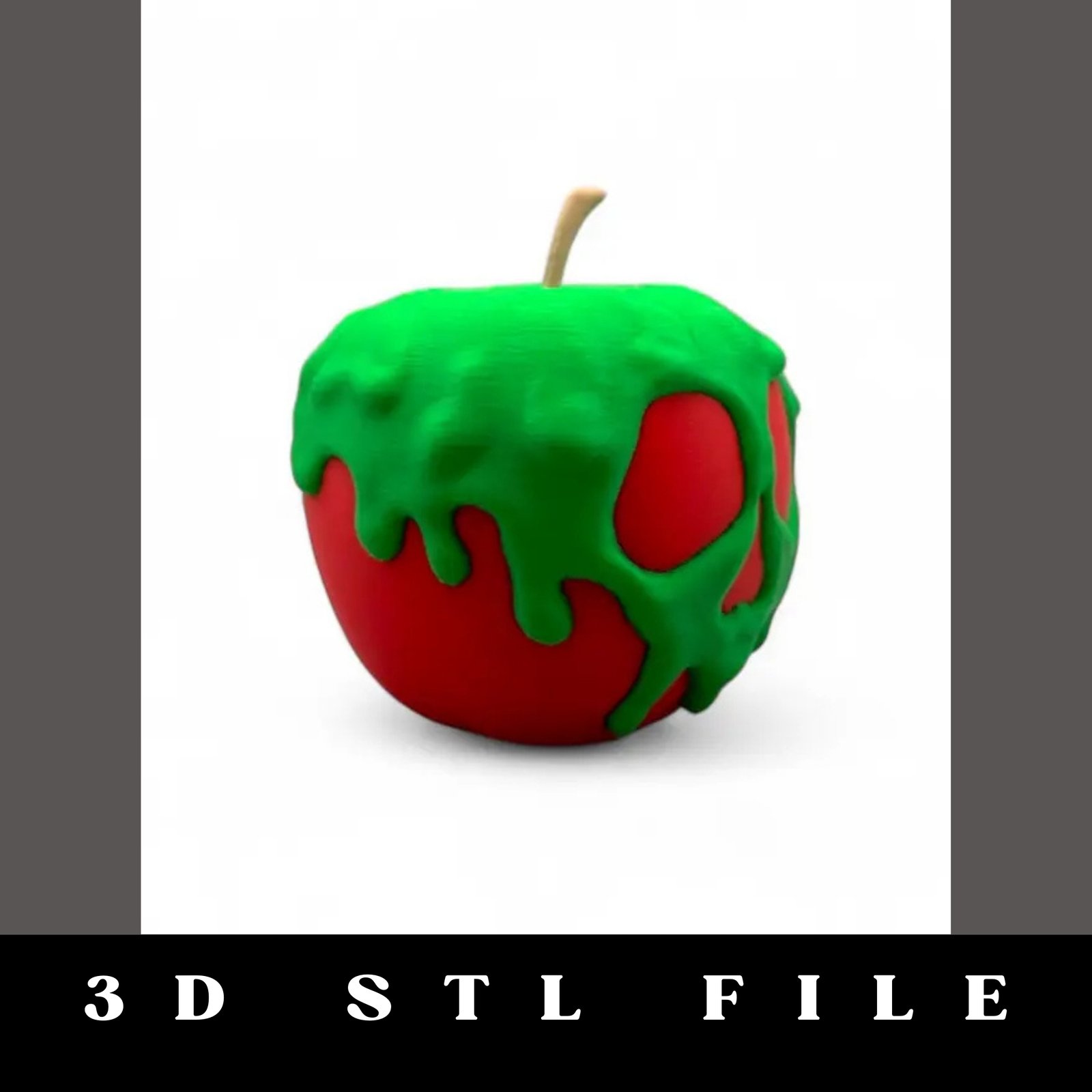 Poisoned Apple STL File - print3dstl.com
