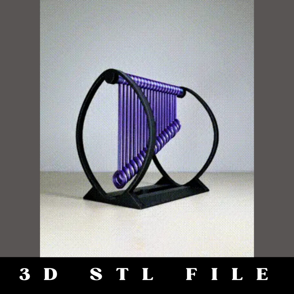 Pendulum Wave Toy STL File - print3dstl.com